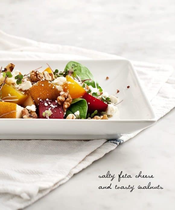 Roasted Beet Salad with Pears and Walnuts Recipe - Love and Lemons