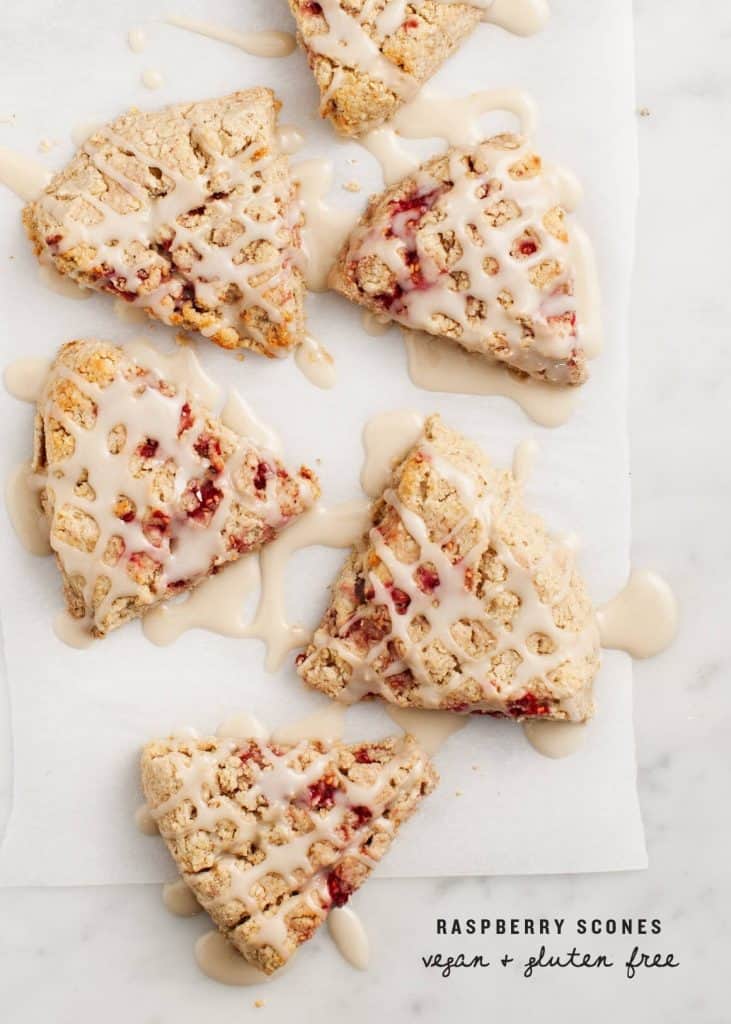 Vegan Scones with Raspberries Recipe - Love and Lemons