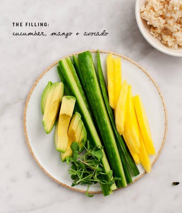 Avocado Cucumber Sushi Roll Recipe - Love and Lemons