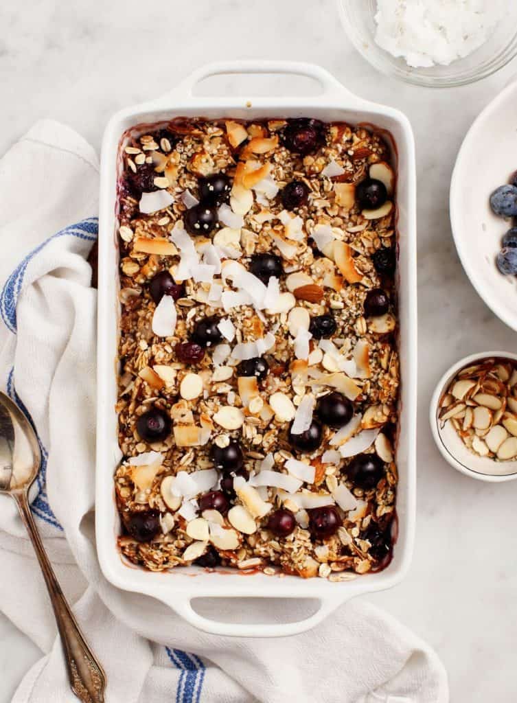 Blueberry Oatmeal Casserole Recipe - Love and Lemons