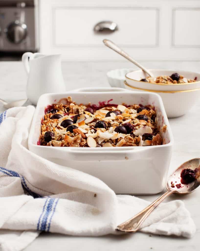 Blueberry Oatmeal Casserole Recipe - Love and Lemons