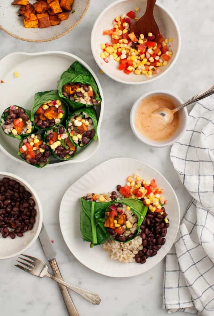 Collard Green Wraps Recipe - Love and Lemons