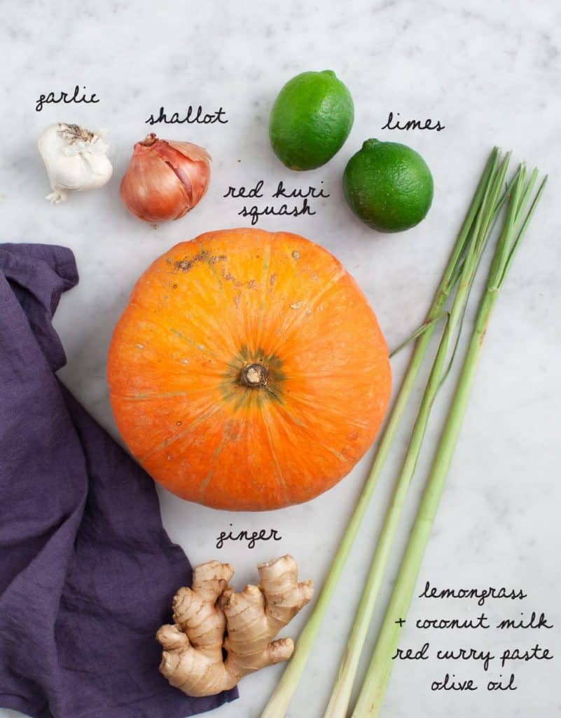 Red Curry Kuri Squash Soup Recipe - Love and Lemons