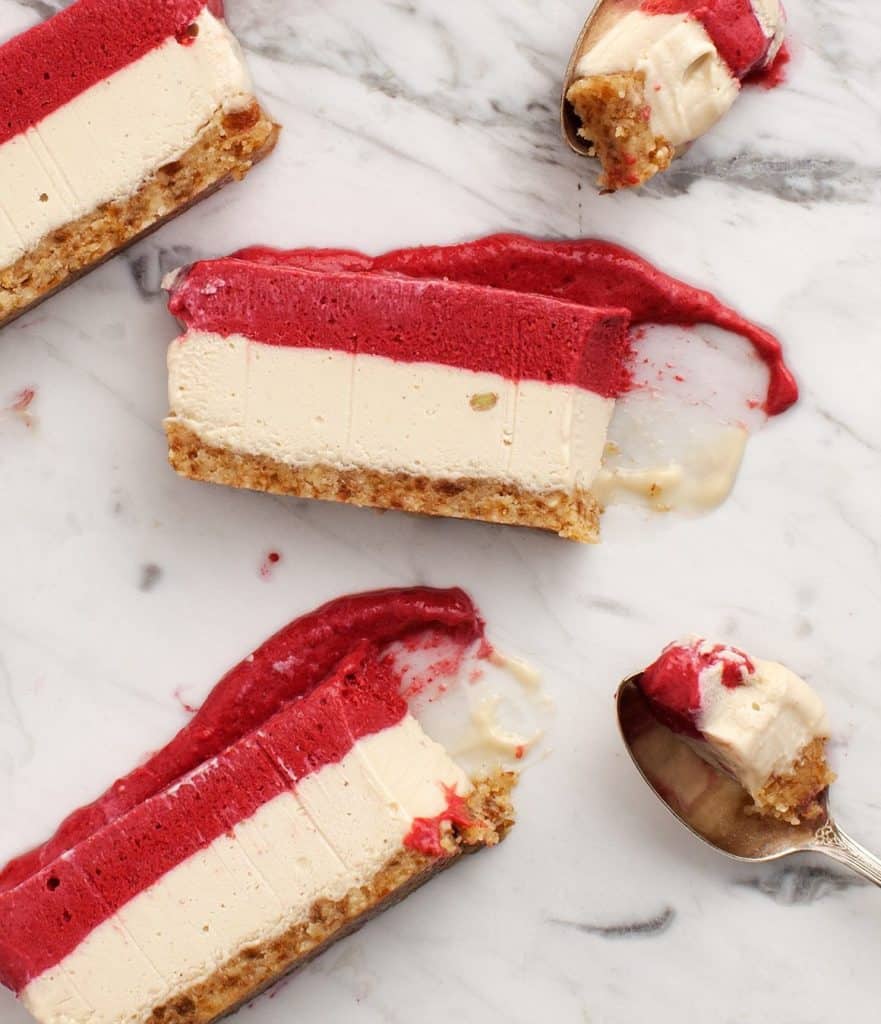 Raspberry Vegan Cheesecake Recipe - Love and Lemons
