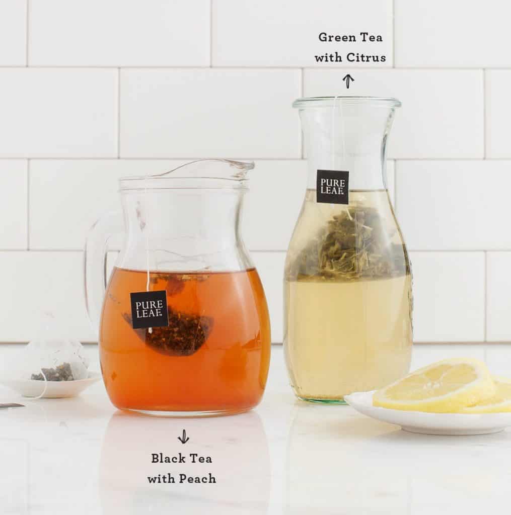 Iced Tea with Fancy Herbal & Fruity Ice Recipe - Love and Lemons