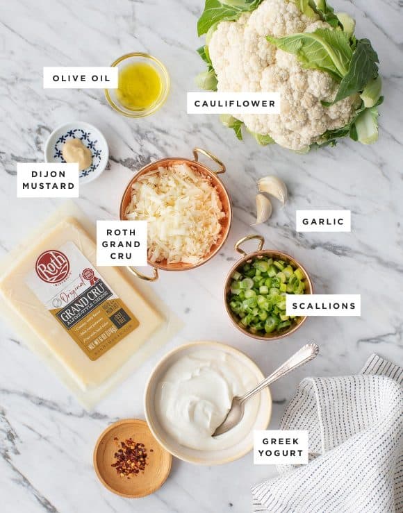 Baked Cheesy Cauliflower Dip Recipe - Love and Lemons