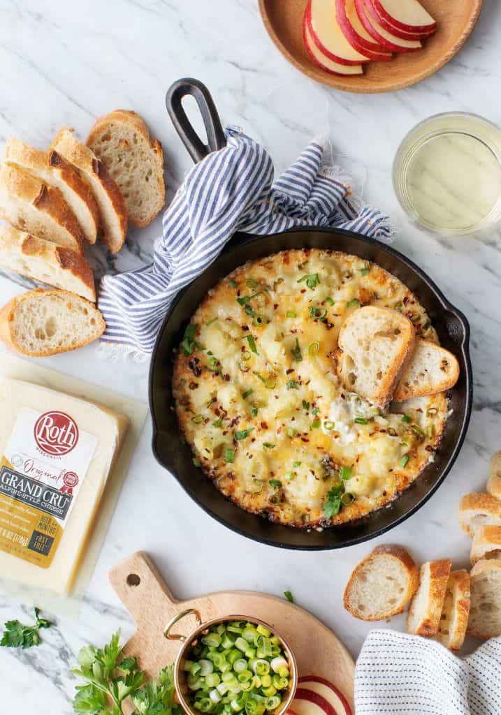 Baked Cheesy Cauliflower Dip Recipe - Love and Lemons