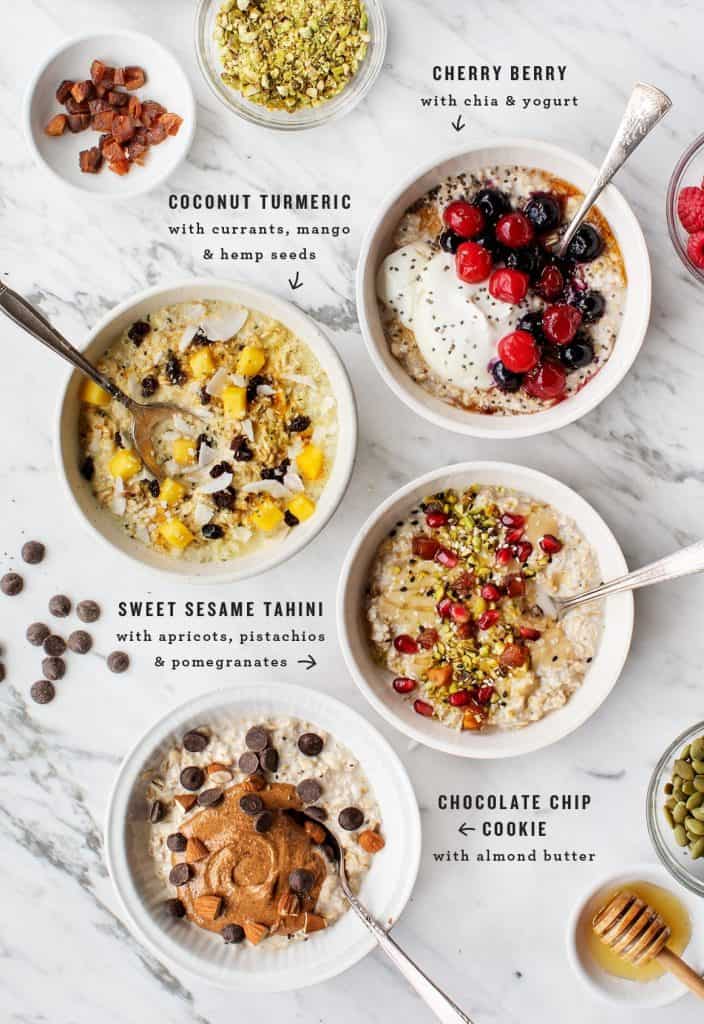 Breakfast Oat Bowls Recipe - Love and Lemons