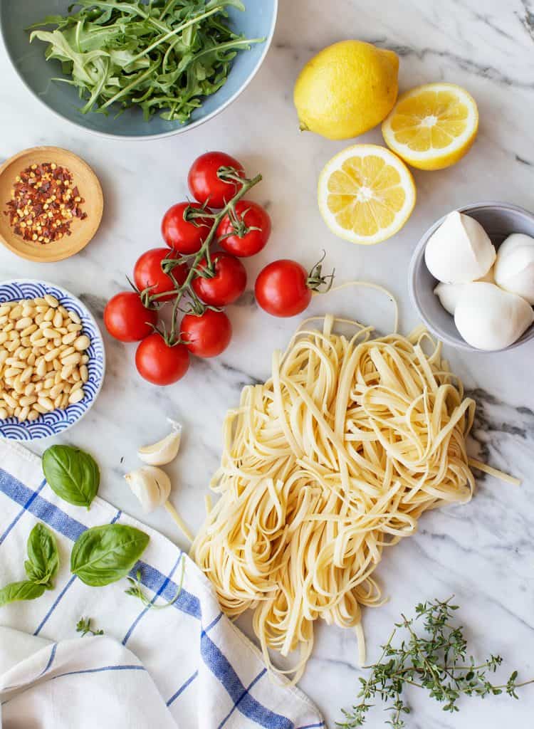 Linguine with Lemon & Tomatoes Recipe - Love and Lemons