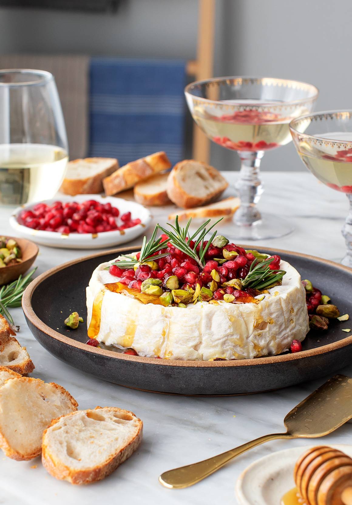 Baked Brie With Pomegranates Recipe Love And Lemons