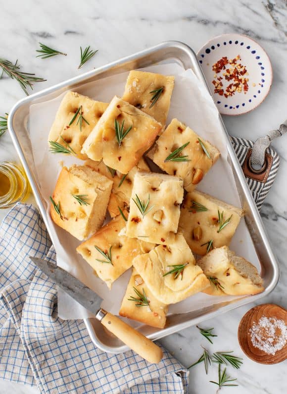 Rosemary Focaccia Bread Recipe - Love and Lemons