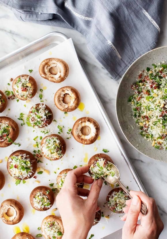 Stuffed Mushrooms Recipe - Love and Lemons