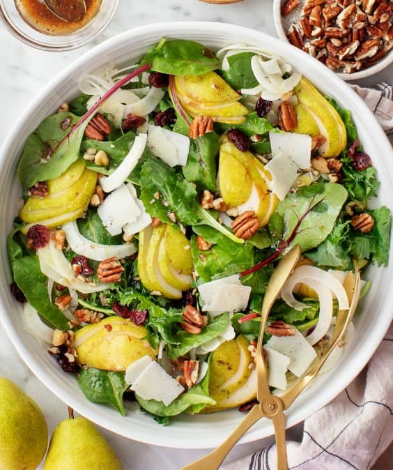 Roasted Beet Salad with Pears and Walnuts Recipe - Love and Lemons