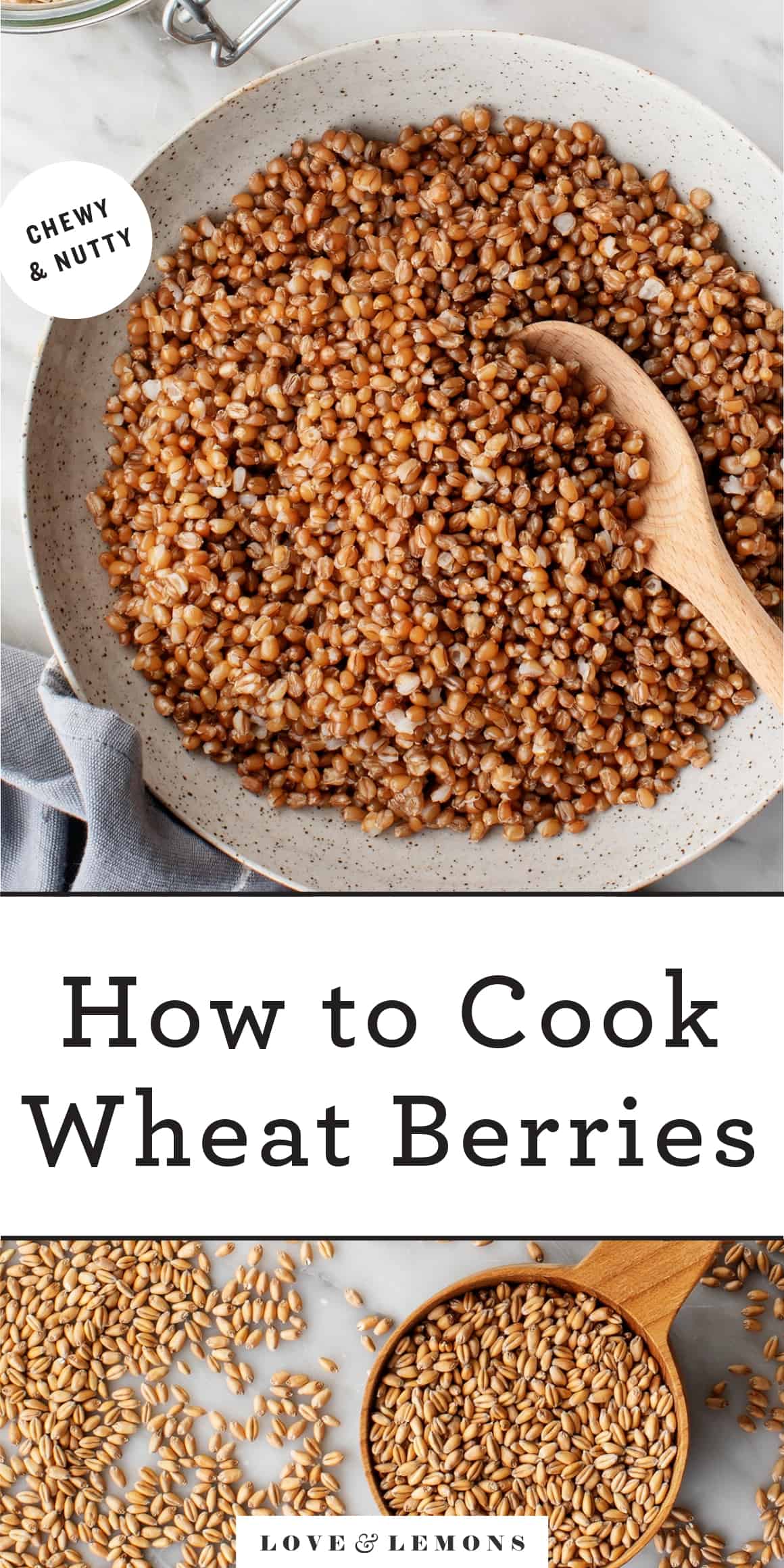 How to Cook Wheat Berries Recipe - Love and Lemons