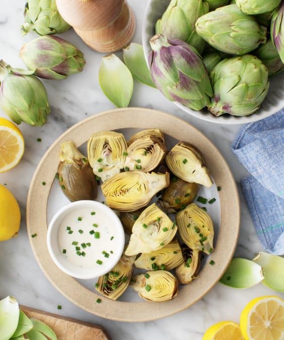 How to Cook Artichokes Recipe - Love and Lemons