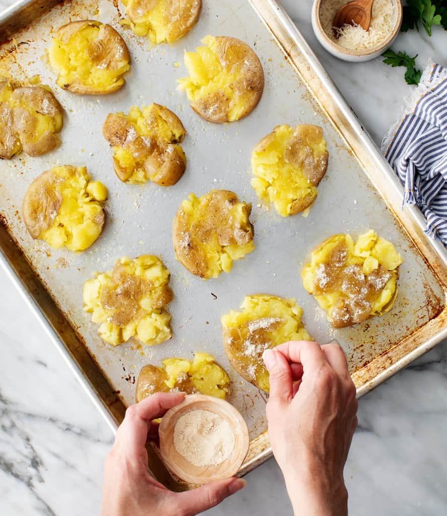 Crispy Smashed Potatoes Recipe - Love and Lemons