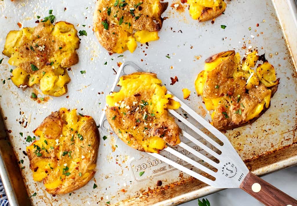 Crispy Smashed Potatoes Recipe - Love and Lemons