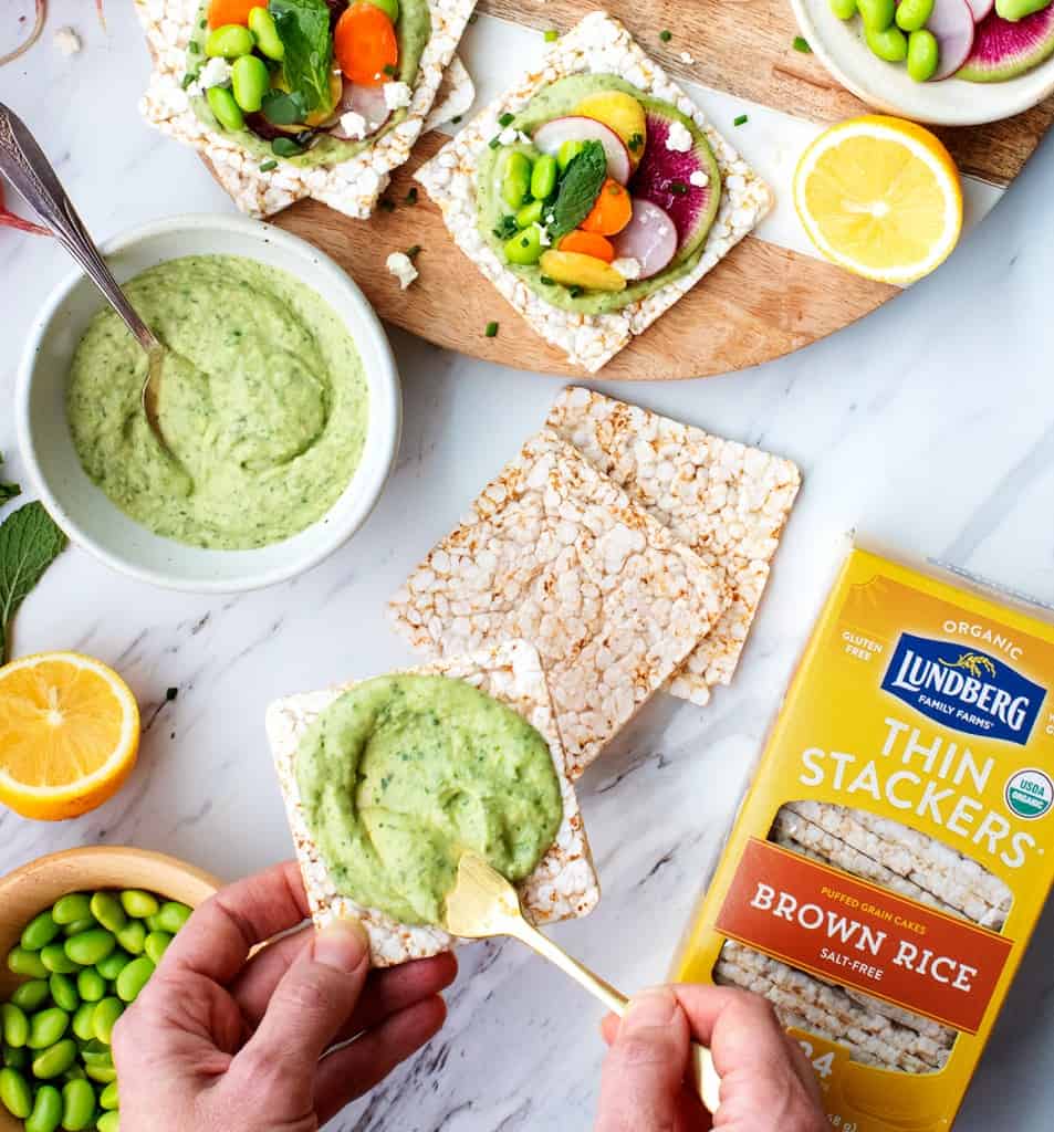 Garden Crisps with Herby White Bean Spread Recipe - Love and Lemons