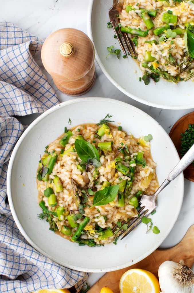 Asparagus Risotto Recipe - Love and Lemons