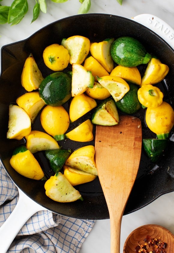 Sautéed Patty Pan Squash Recipe - Love and Lemons