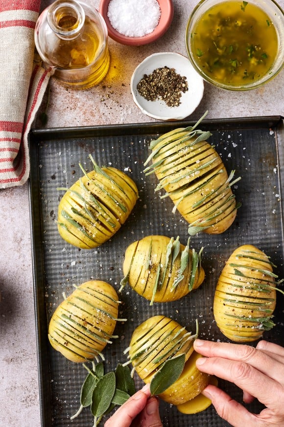 Hasselback Potatoes Recipe - Love and Lemons