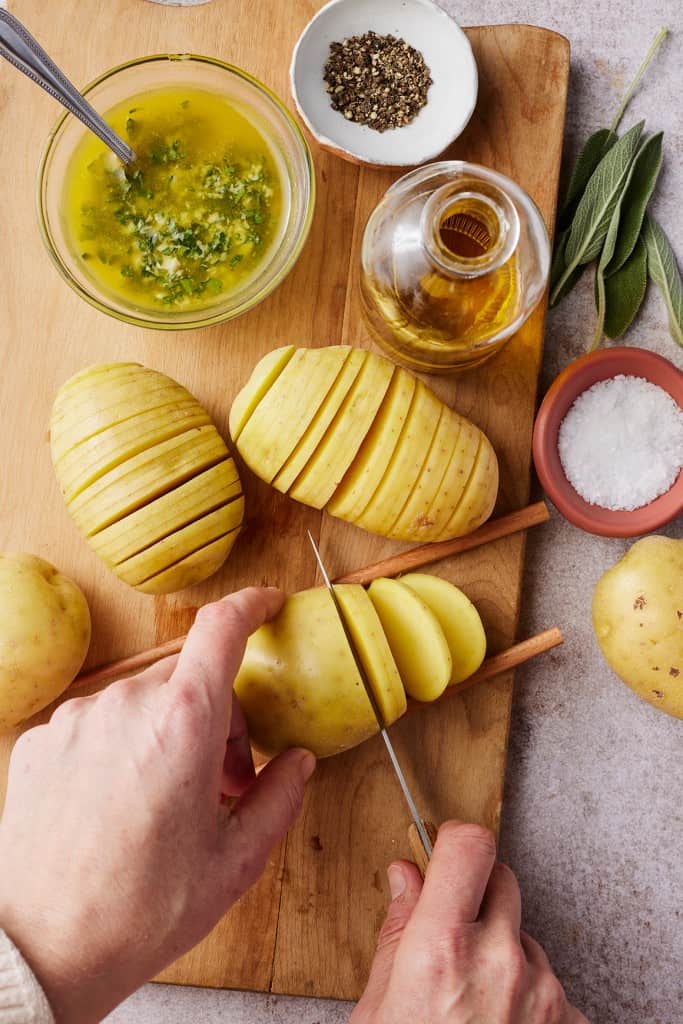Hasselback Potatoes Recipe - Love and Lemons