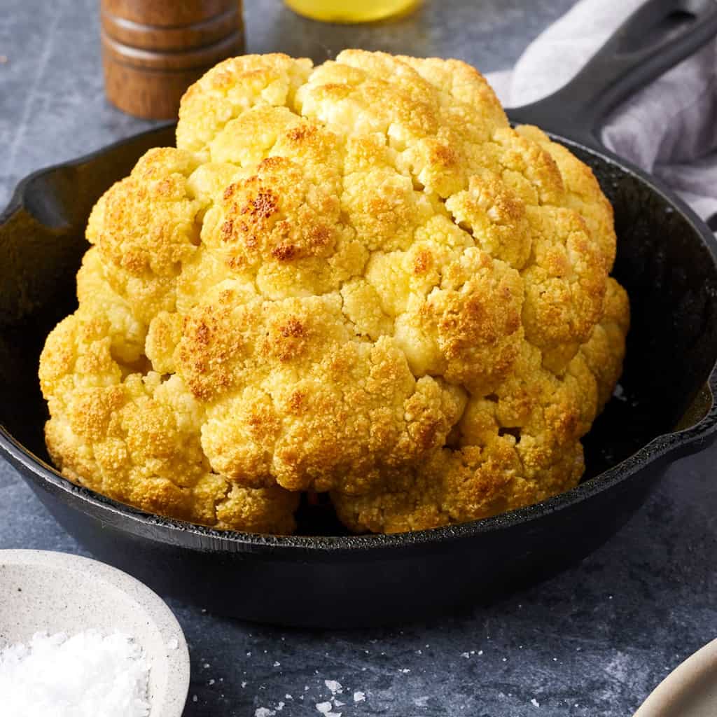 Whole Roasted Cauliflower Recipe - Love and Lemons