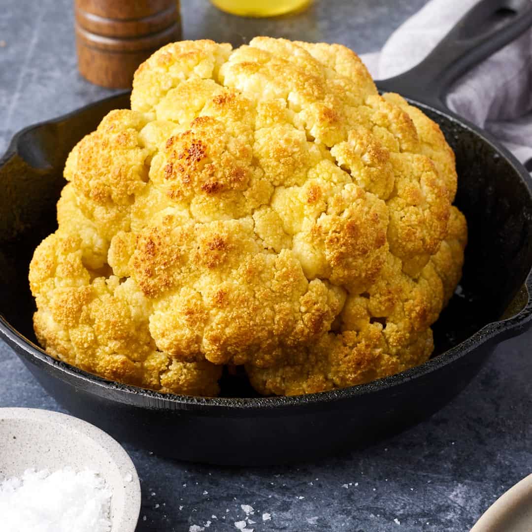 Whole Roasted Cauliflower Recipe - Love and Lemons