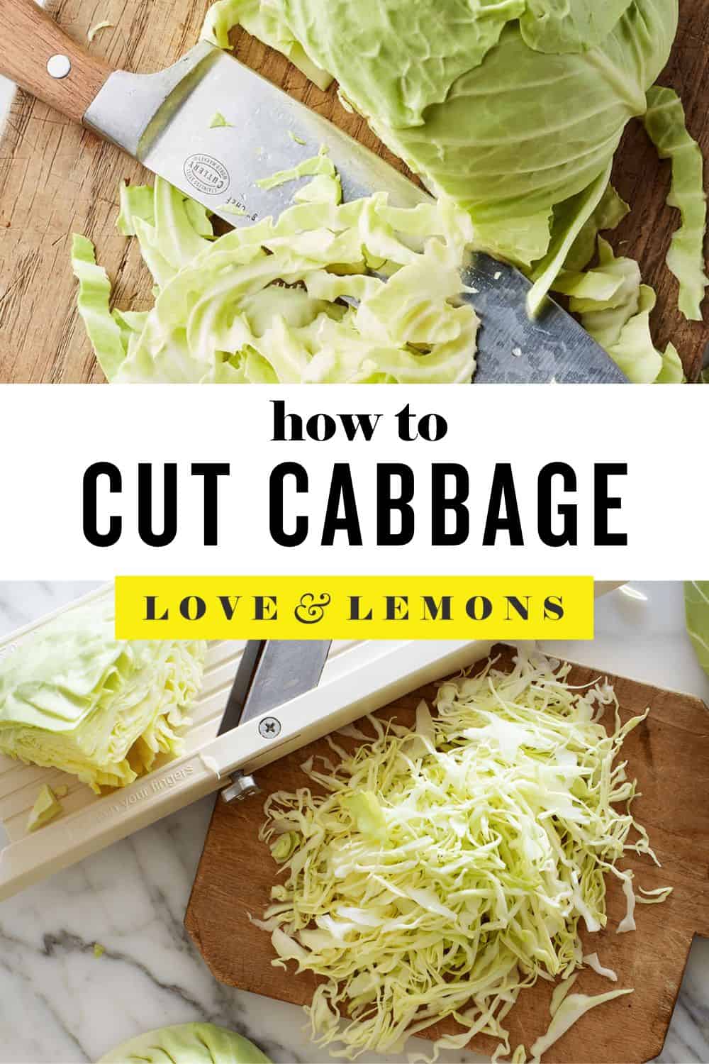 How To Cut Cabbage Recipe - Love and Lemons