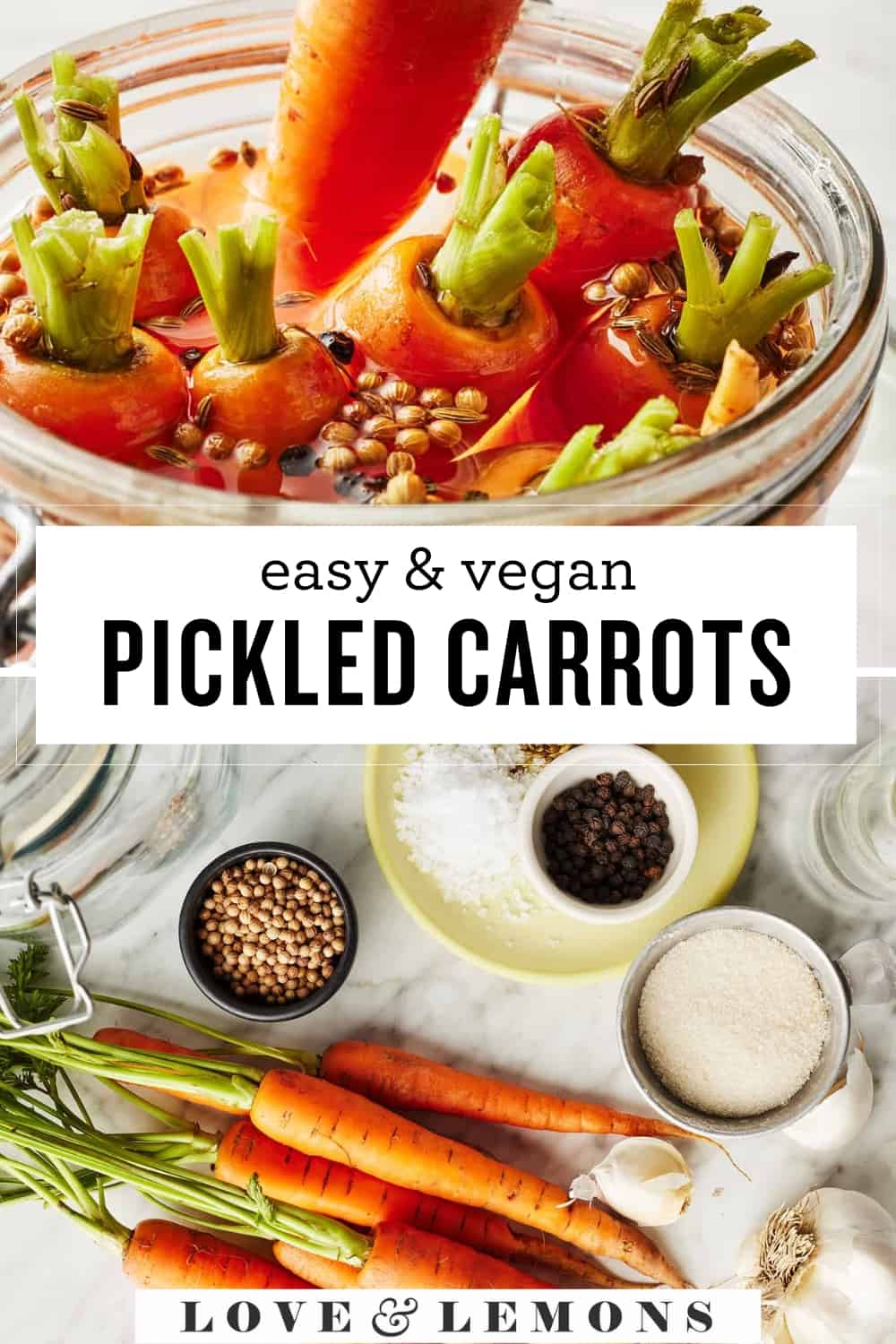 Quick Pickled Carrots Recipe - Love and Lemons