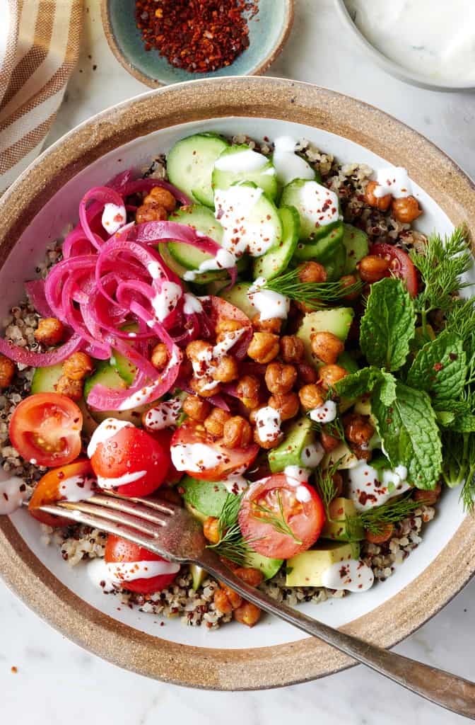 Mediterranean Quinoa Bowl Recipe - Love and Lemons