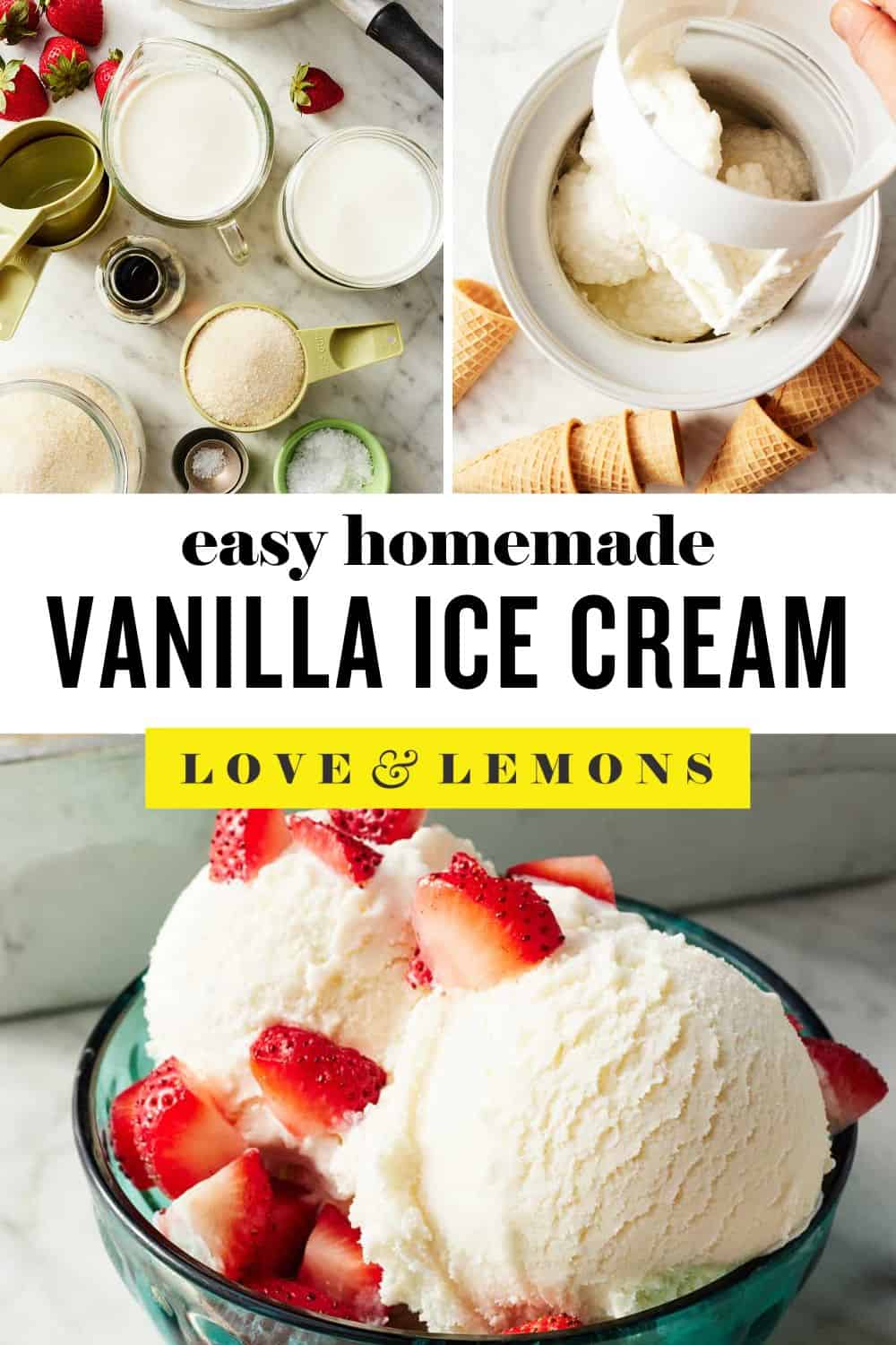 Homemade Vanilla Ice Cream Recipe - Love and Lemons