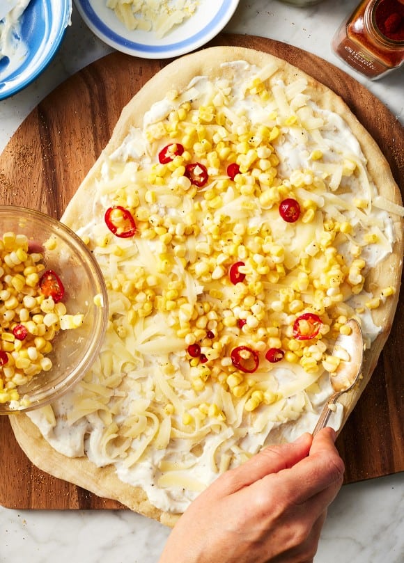 Sweet Corn Pizza Recipe - Love and Lemons