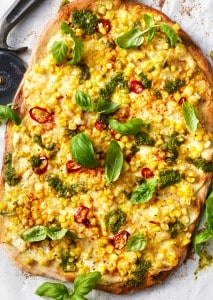 Sweet Corn Pizza Recipe - Love and Lemons