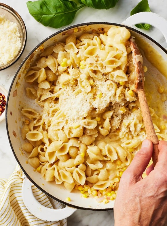Creamy Corn Pasta Recipe - Love and Lemons