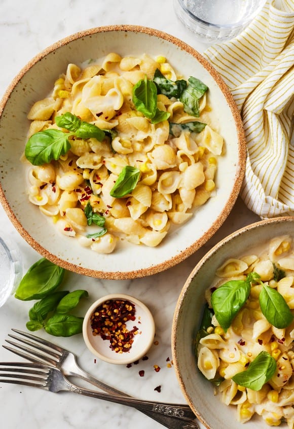 Creamy Corn Pasta Recipe - Love and Lemons