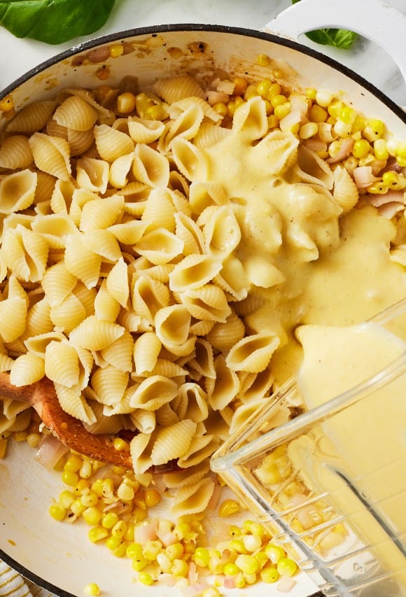 Creamy Corn Pasta Recipe - Love and Lemons