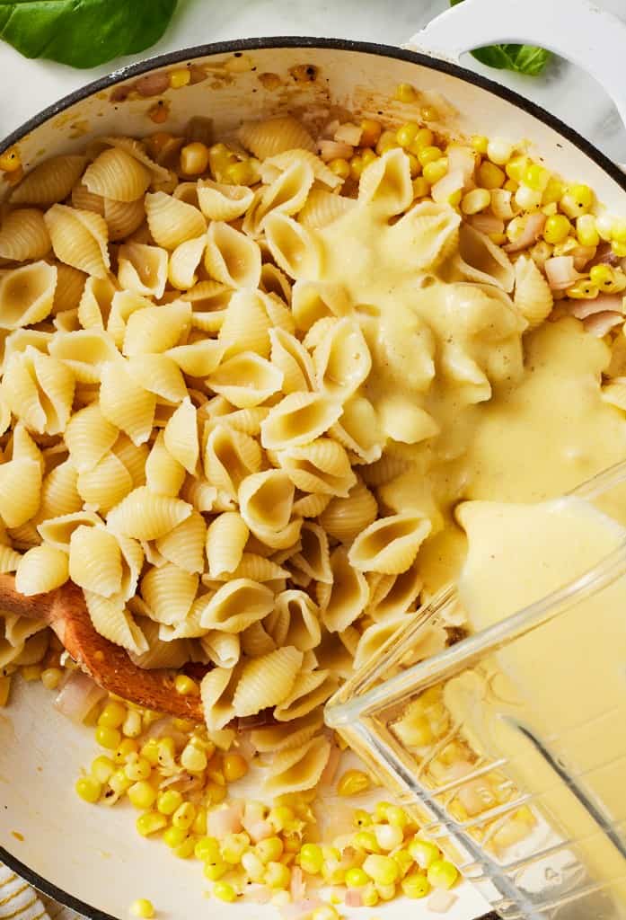Creamy Corn Pasta Recipe - Love and Lemons