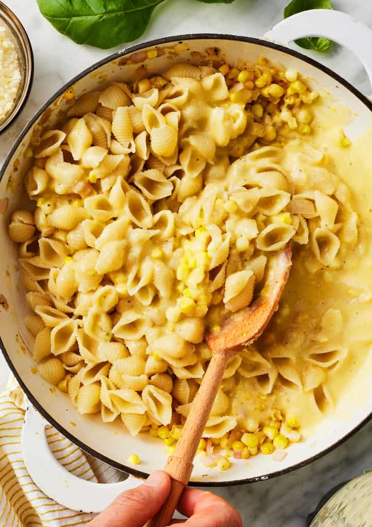 Creamy Corn Pasta Recipe - Love and Lemons