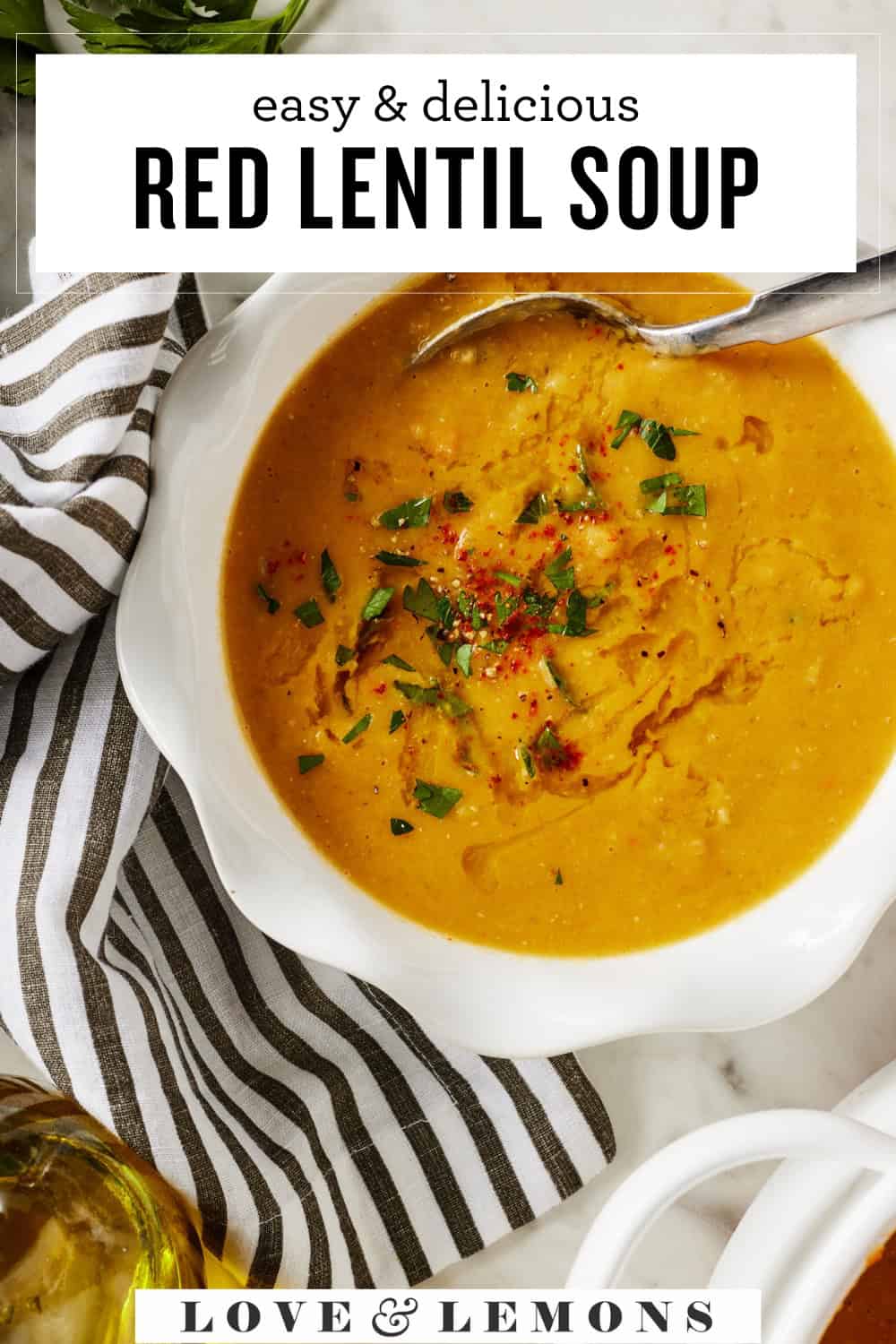 Red Lentil Soup Recipe - Love and Lemons