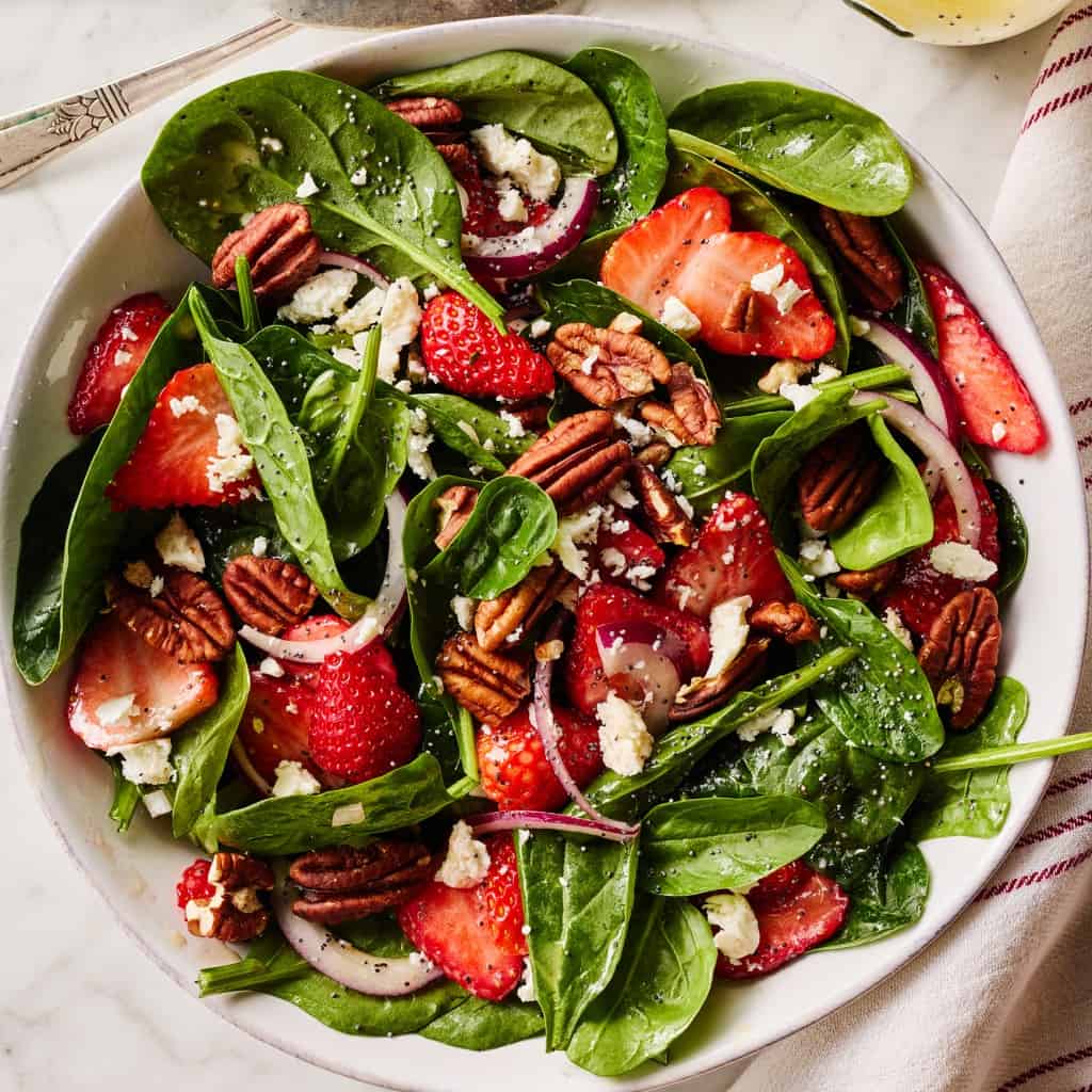 Strawberry Spinach Salad Recipe - Love and Lemons