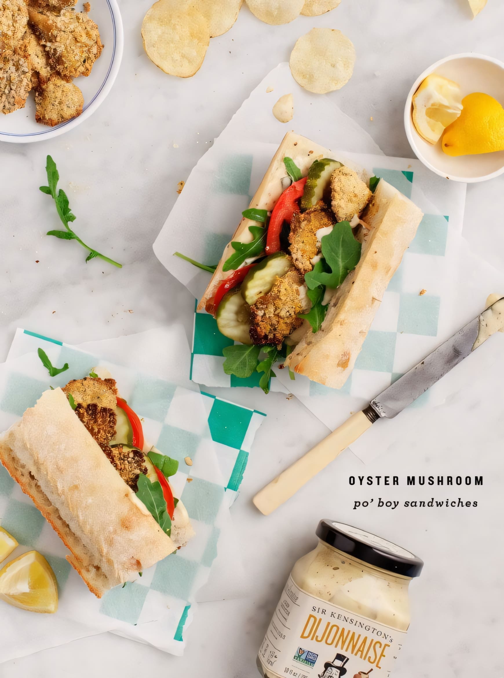 Oyster Mushroom Po' Boys Recipe - Love and Lemons