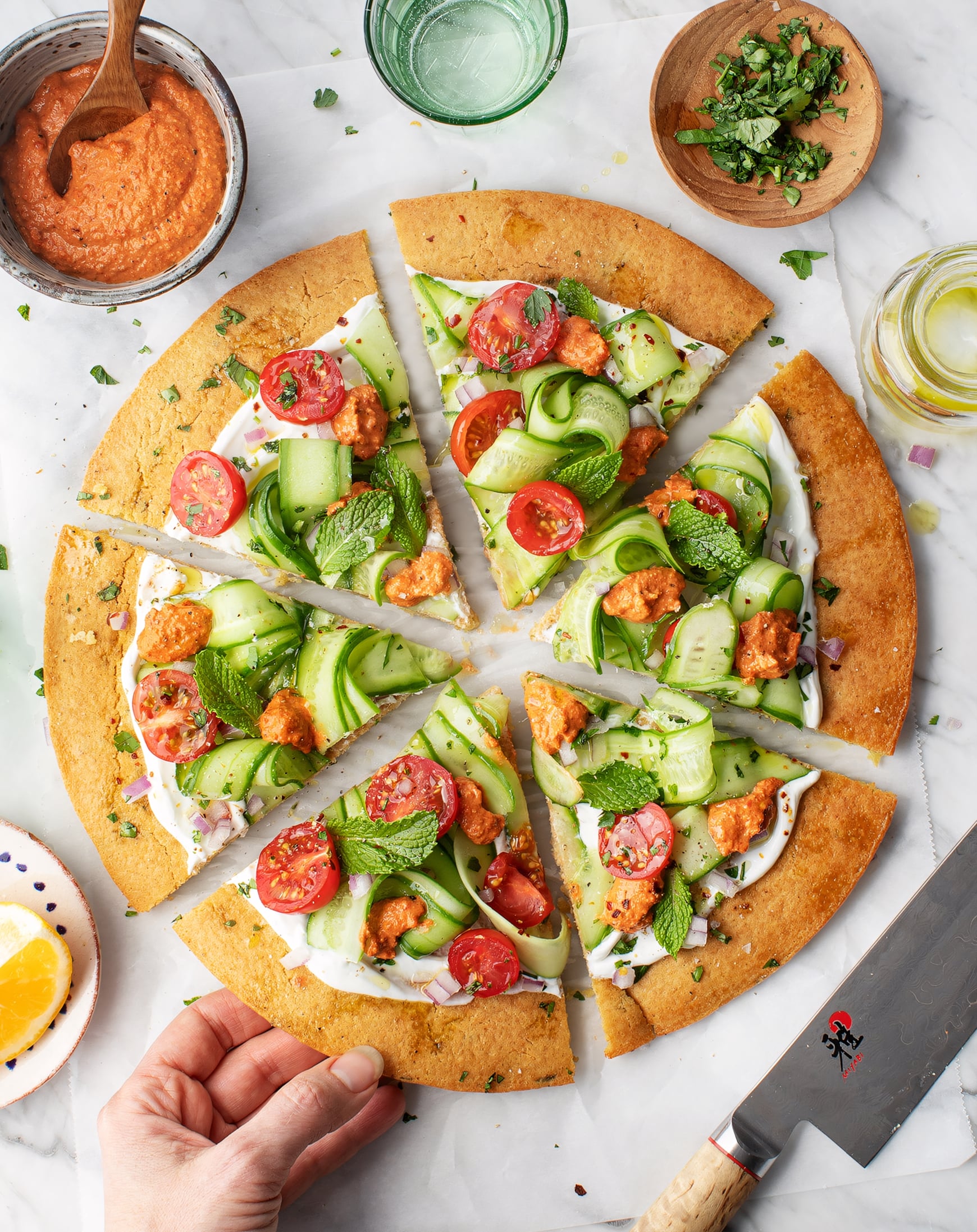 Falafel Flatbread Recipe - Love and Lemons