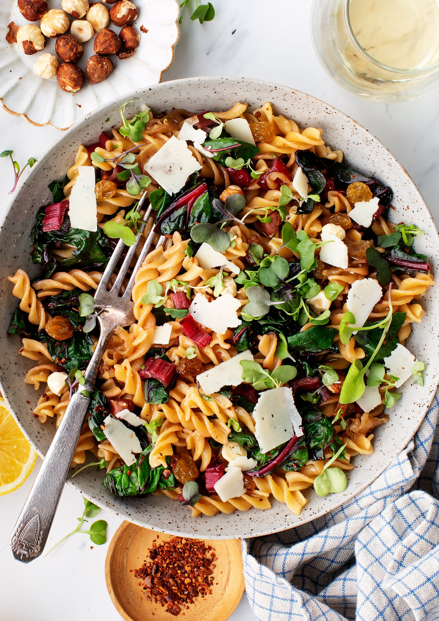 Lemony Swiss Chard Pasta Recipe - Love and Lemons